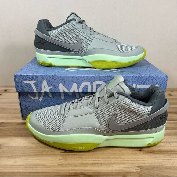 Nike | Shoes | Nike Ja Basketball Sneakers Mens 12 Light Silver Cyber ...